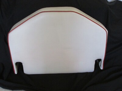 Vintage Jet Boat Marine Engine Cover Dog House | White Red Leather ...