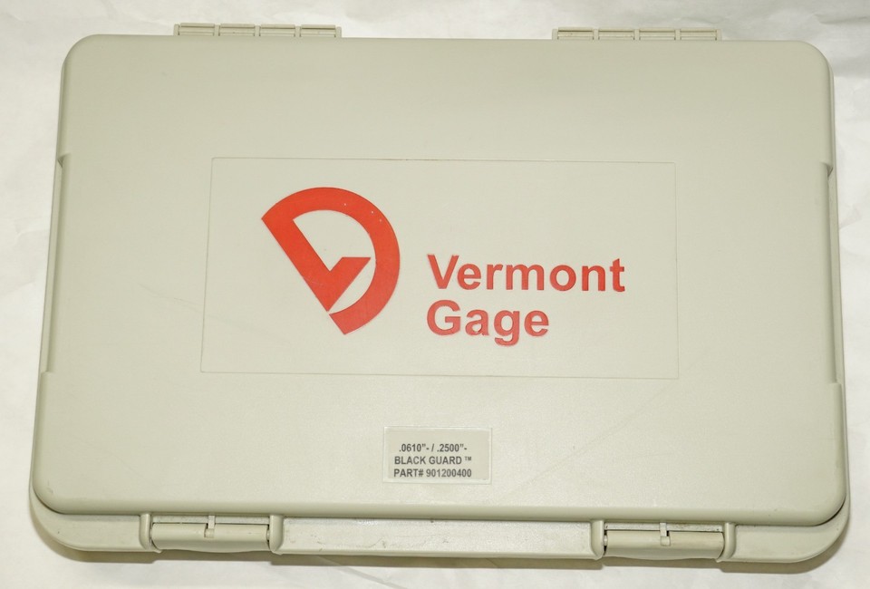 Vermont Gage #901200400 Class ZZ Minus Pin Set 0.061 -0.250, Black ...