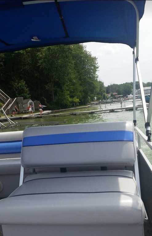 1993 Harris Float Boat 17' Pontoon Evinrude 40HP Should Run With Fuel ...