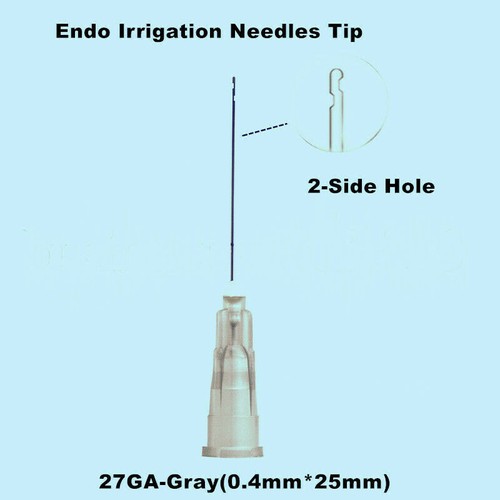 100pcs Dental Endo Irrigation Needle Disposable Syringe Tips 2 Side ...