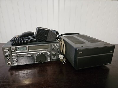 Icom IC-735 Transceiver HF All Bands With Icom PS-55 Power Supply Ham ...