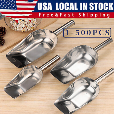 Stainless Steel Scoop Bar Ice Candy Dry Goods Popcorn Commercial ...