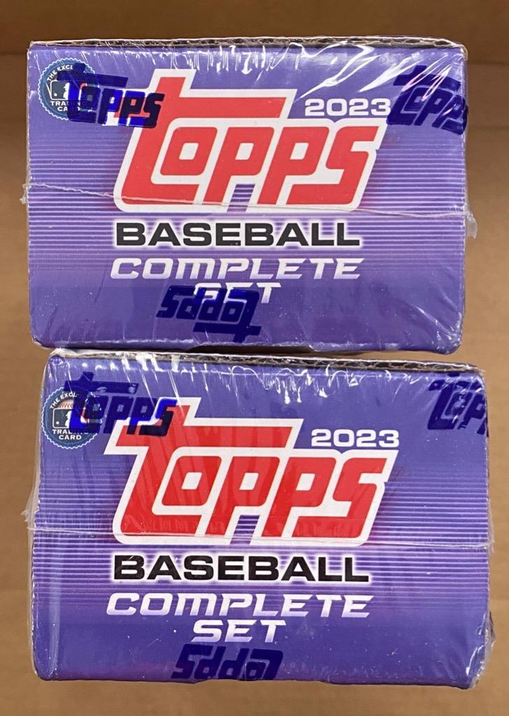LOT OF 2 2023 TOPPS BASEBALL COMPLETE SET PURPLE- BRAND NEW FACTORY ...