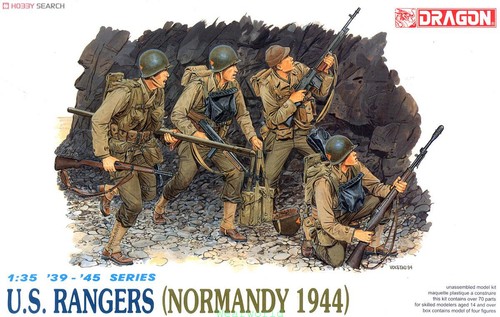 DRAGON 6003 1/35 '39-'45 Series U.S.Rangers (Normandy 1944) 89195860217 ...