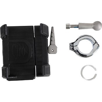 Ciro 50312 Chrome Smart Phone/GPS Handlebar Mount Holder without ...