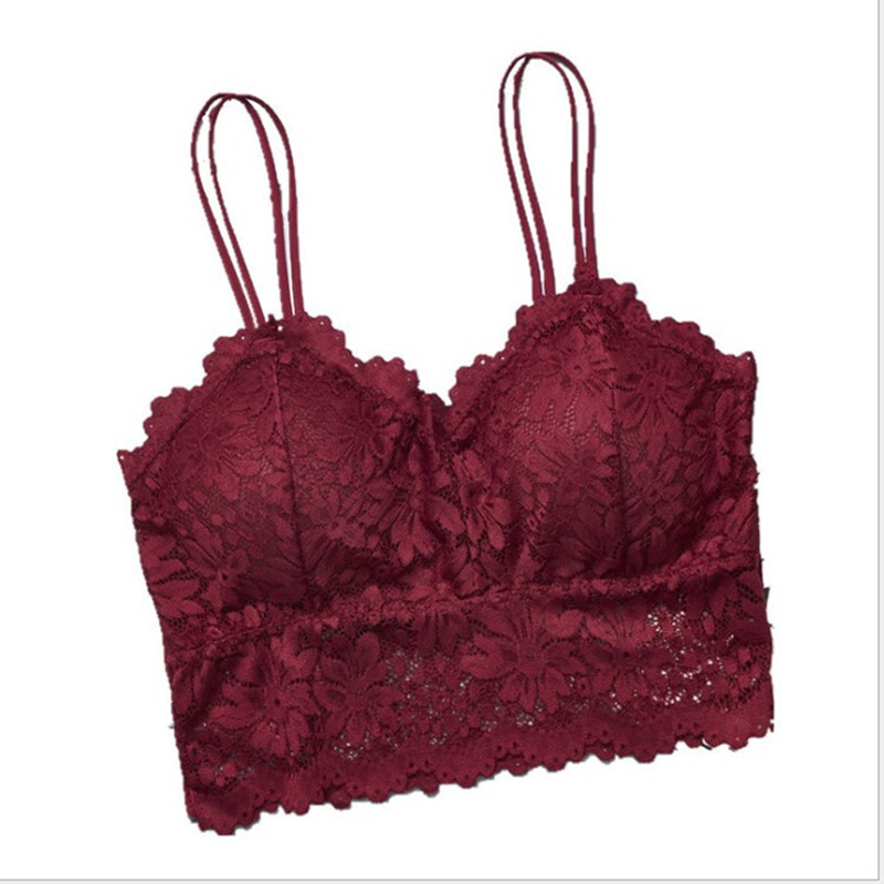 Damen Spitzen-Bh Sexy Bralet Top Unterwäsche Push-Up-Träger-Bh Dessous ...