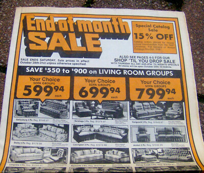 vintage 1987 SEARS department store FLIER CIRCULAR retail 1980s ads ...