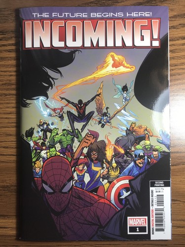INCOMING 1 NM/NM+ RARE 2ND PRINT VARIANT THE FUTURE BEGINS HERE MARVEL ...