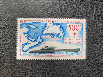 St Pierre & Miquelon #C25 MLH, 1962 "Free France," Scott Catalog Value ...
