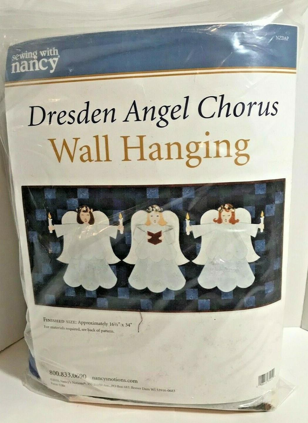 NEW in PKG Sewing with Nancy DRESDEN ANGEL CHORUS Wall Hanging Sewing ...