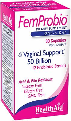 HEALTHAID Fem PROBIO 50 Billion, 30 Caps | eBay