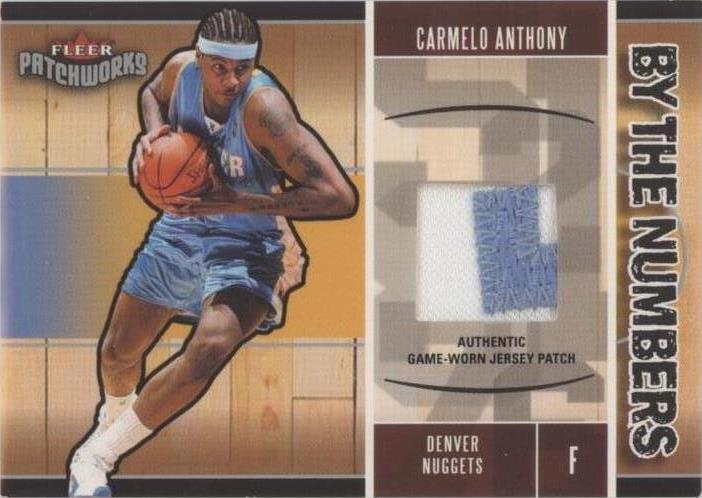 2003-04 Fleer Patchworks - By the Numbers Carmelo Anthony #BTN/CA Patch ...