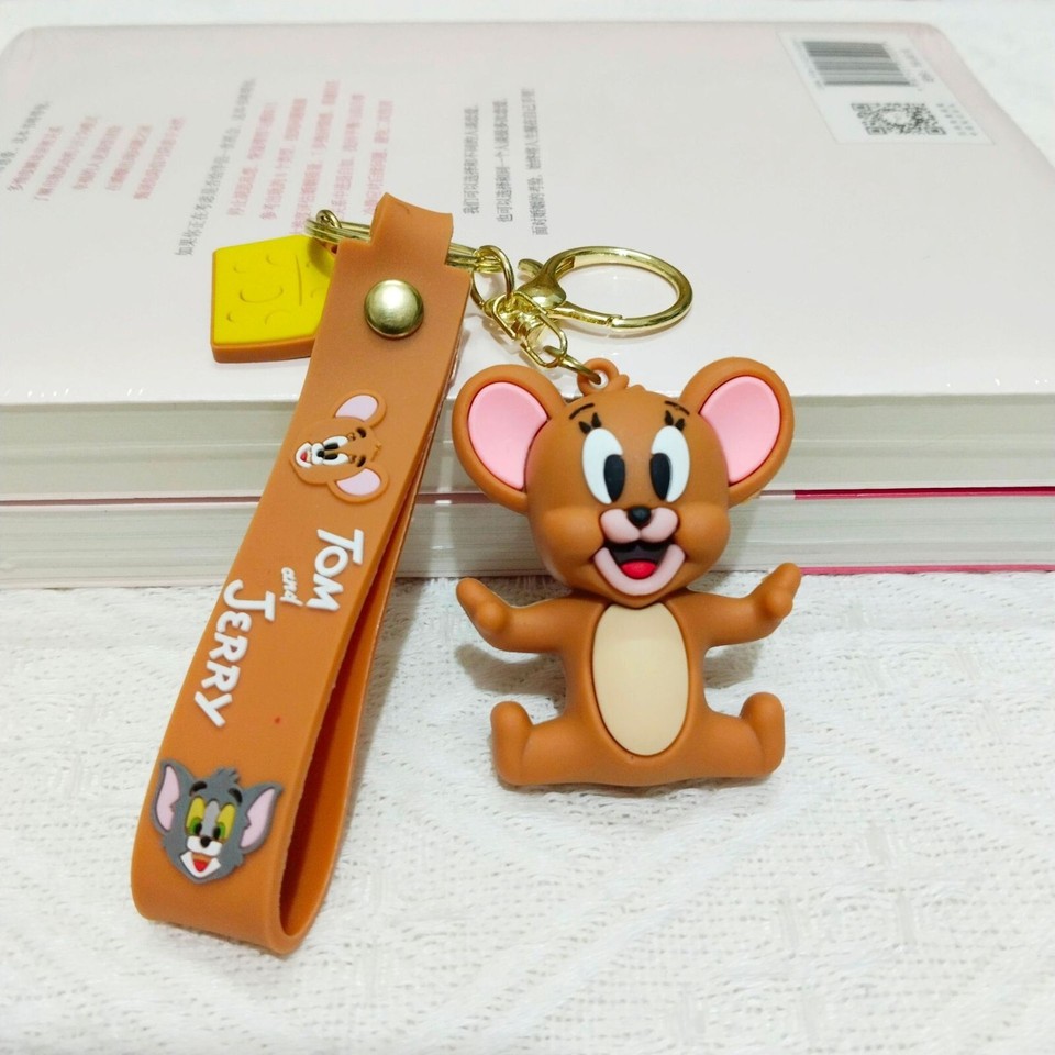 3pc Tom and Jerry keychain cartoon key chain accessories key ring bag ...