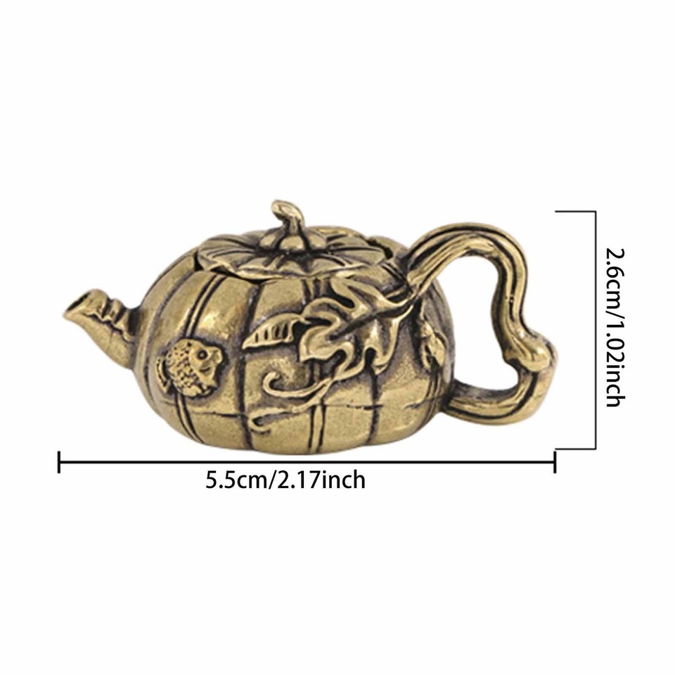 Tea Pot Figurine Mini Teapot Statue Mini Handmade Chinese Style Statue ...