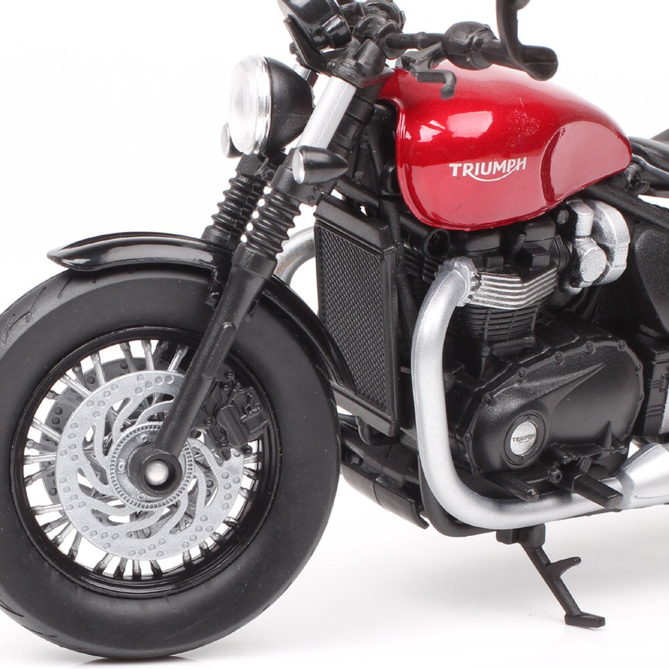Welly 1/12 Scale Triumph Bonneville Bobber Motorcycle Model Diecast Toy ...