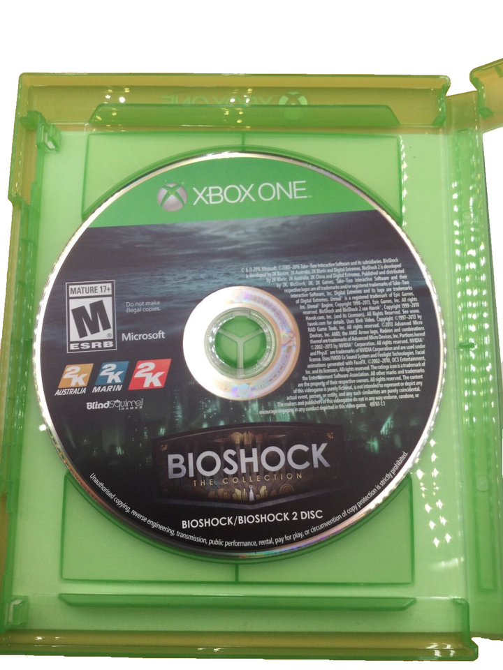 Bioshock: The Collection Video Game Microsoft Xbox One 3 Disc All in ...