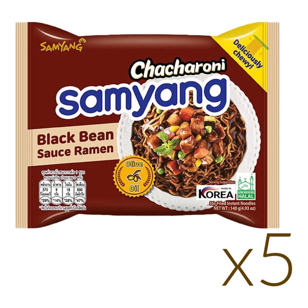 Samyang Sweet Soy Bean Sauce Jiajang STIR FRIED Ramen Noodles 140g ...