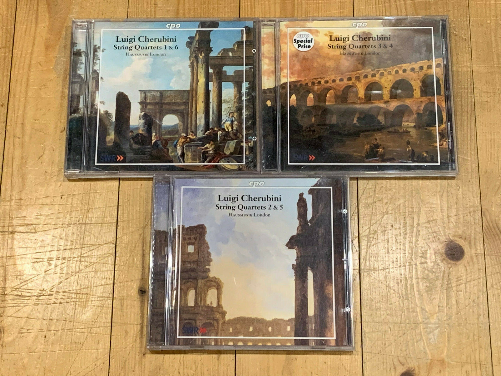Cherubini Complete Six String Quartets HAUSMUSIK LONDON ORIG CPO 3 CDs MINT | eBay