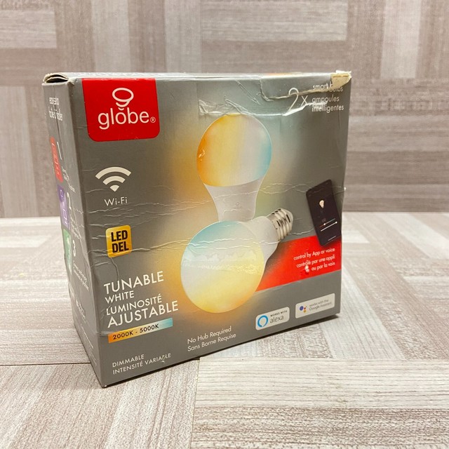 Globe Electric Wi-fi Smart 60w EQUIV Tunable White Frosted LED Light ...