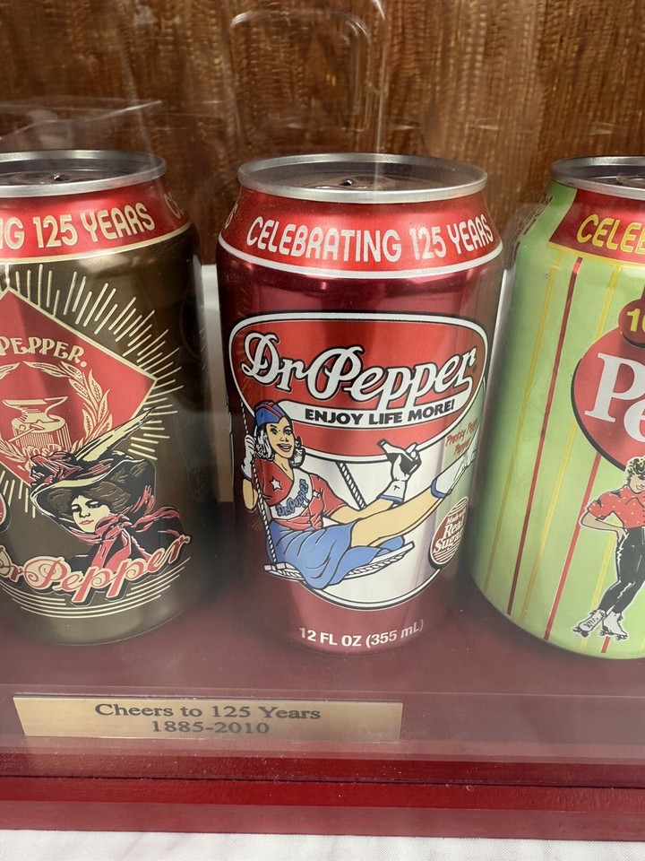 Dr. Pepper Rare Cheers To 125 Years Display Case Award 23” | eBay