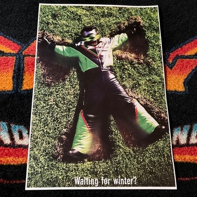 🏁‘01 ARCTIC CAT Snowmobile WAITING FOR WINTER Poster semi vintage logo ...