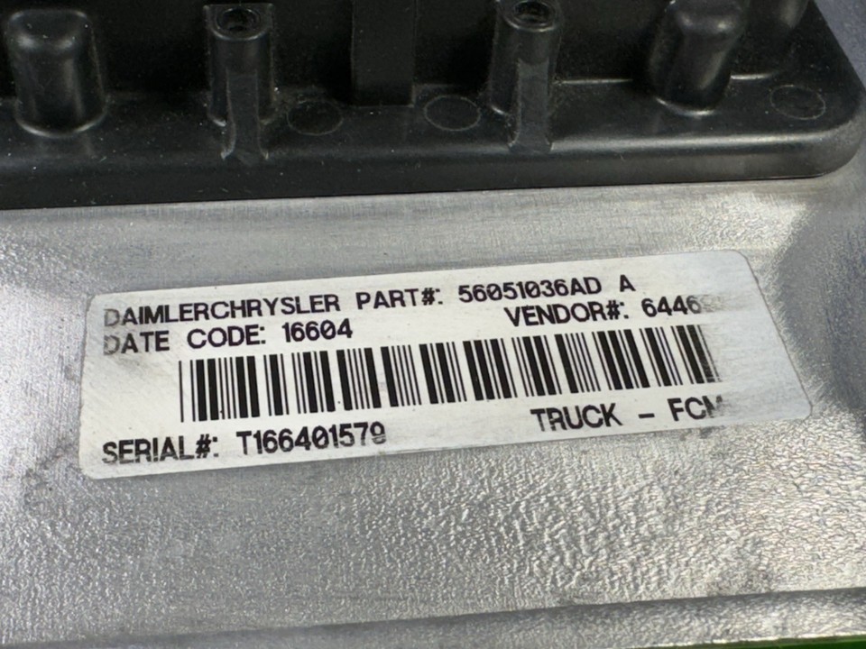 02-05 DODGE RAM 1500/2500 BODY CONTROL MODULE MULTIFUNCIONAL 56051036 ...