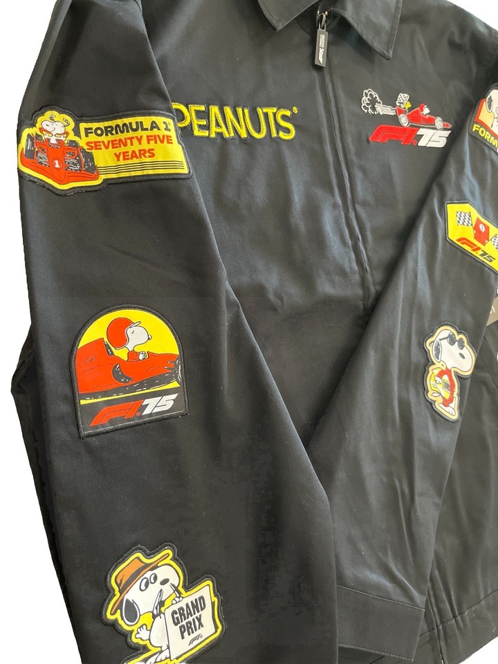 2025 XL F1 Formula One Las Vegas PEANUTS X F1 Collab Black Mechanic ...