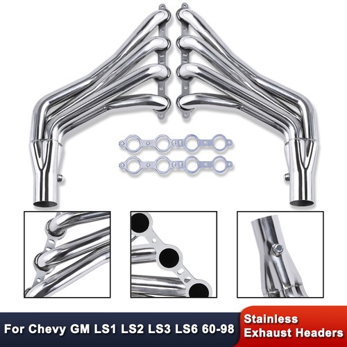For Chevy GMC C10 C1500 LS1 LS2 LS3 LS6 LS7 1960-1998 LS Swap Headers ...