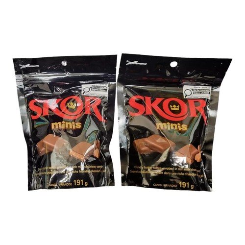 Skor Minis Chocolates Butter Toffee Candy, 191g (PACK 2) - FREE ...