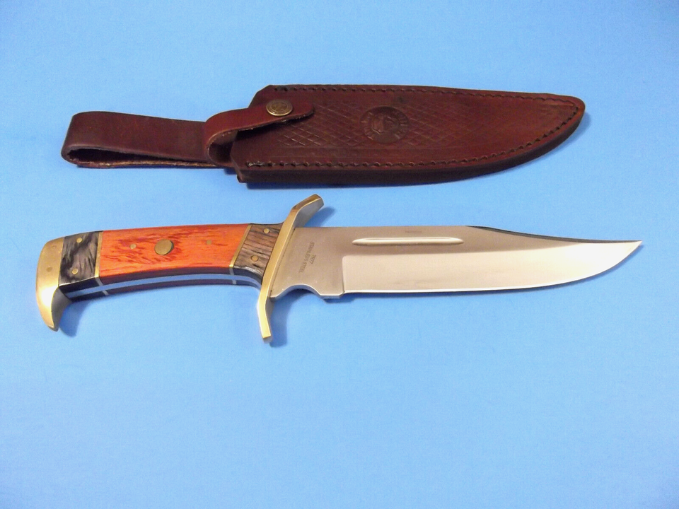 TIMBER RATTLER TR77 Dark Pakkawood Bowie fixed blade knife 12 1/8 ...