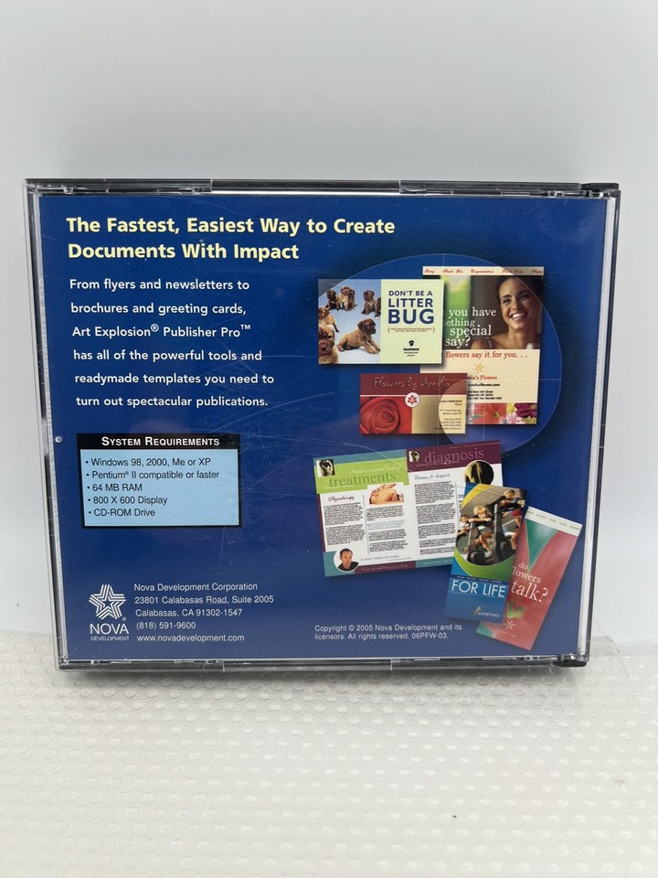 Art Explosion Publisher Pro Silver Edition PC Software | eBay