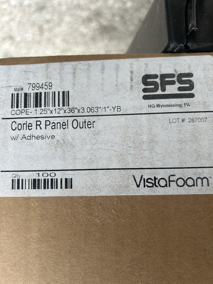 74 Pcs. 12In outside Rib Profile Foam Closure Strips for Metal Roofing ...