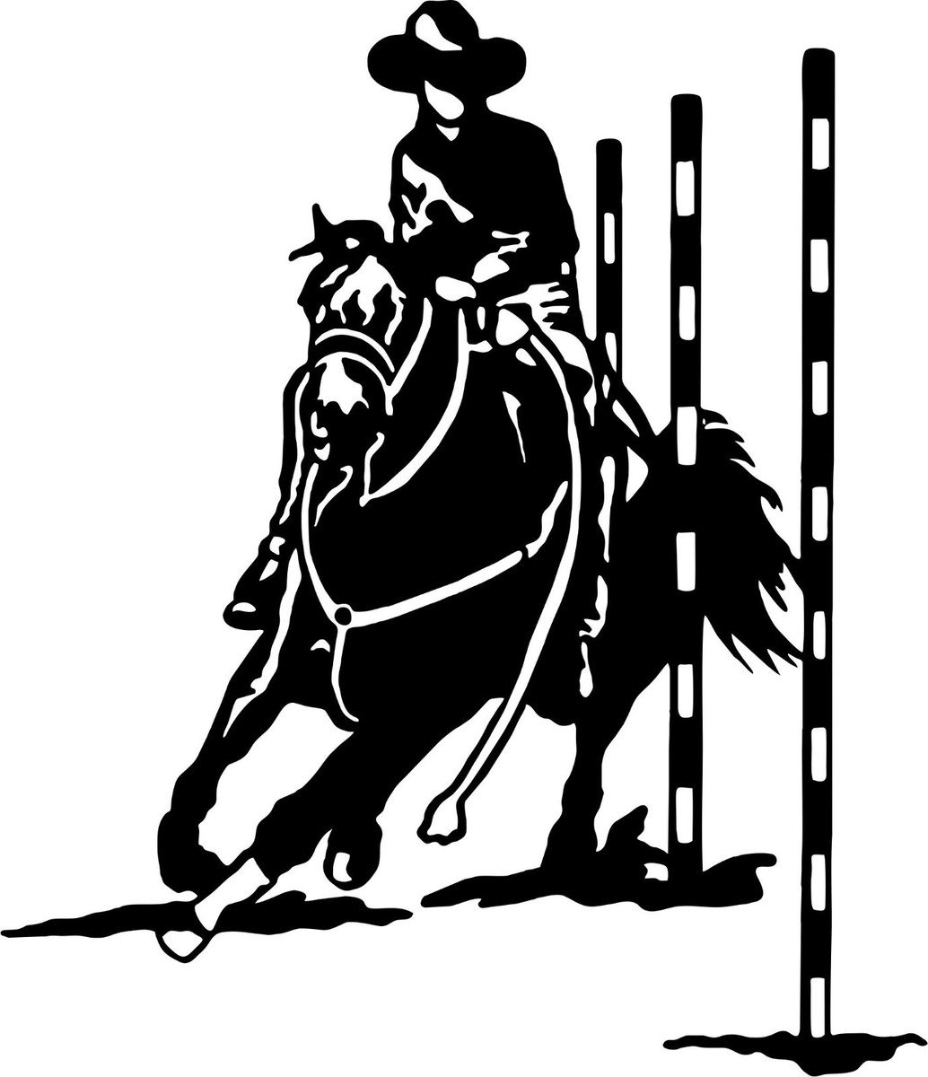 Pole Bending Silhouette