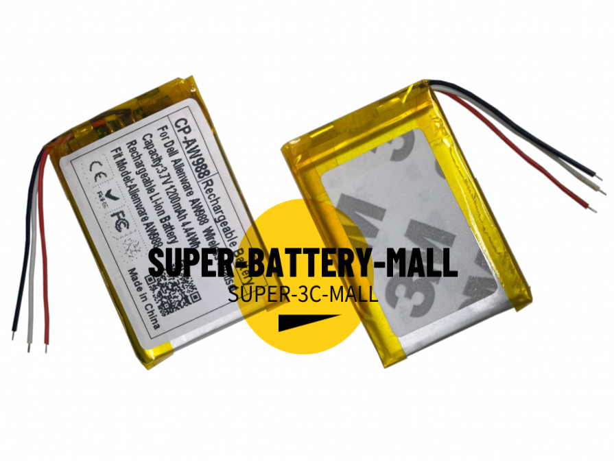 1200mAh Replacement Battery For Dell Alienware AW988 Wireless Gaming ...