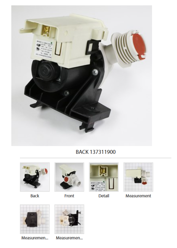 137311900 Frigidaire Drain Pump OEM 137311900 | eBay