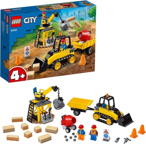 Lego Construction Bulldozer 60252 Town Minifigure Building Set ...