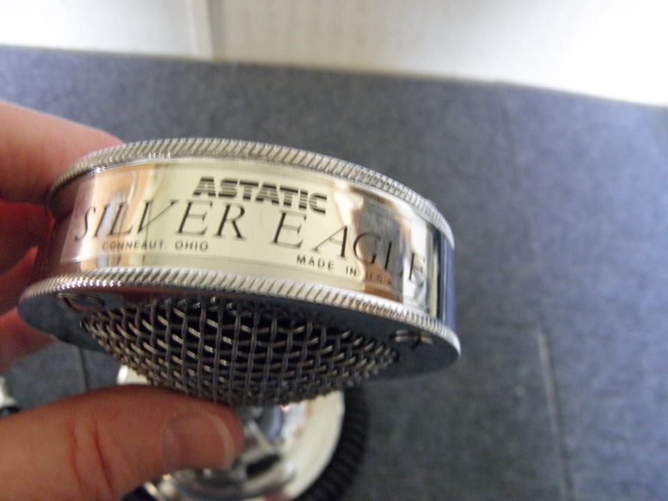 Astatic Silver Eagle D104 CB Radio Amplified Power Desk Microphone L@@K ...