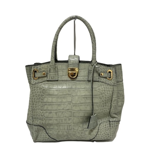 Auth Accessoires - Light Green Leather Tote Bag | eBay