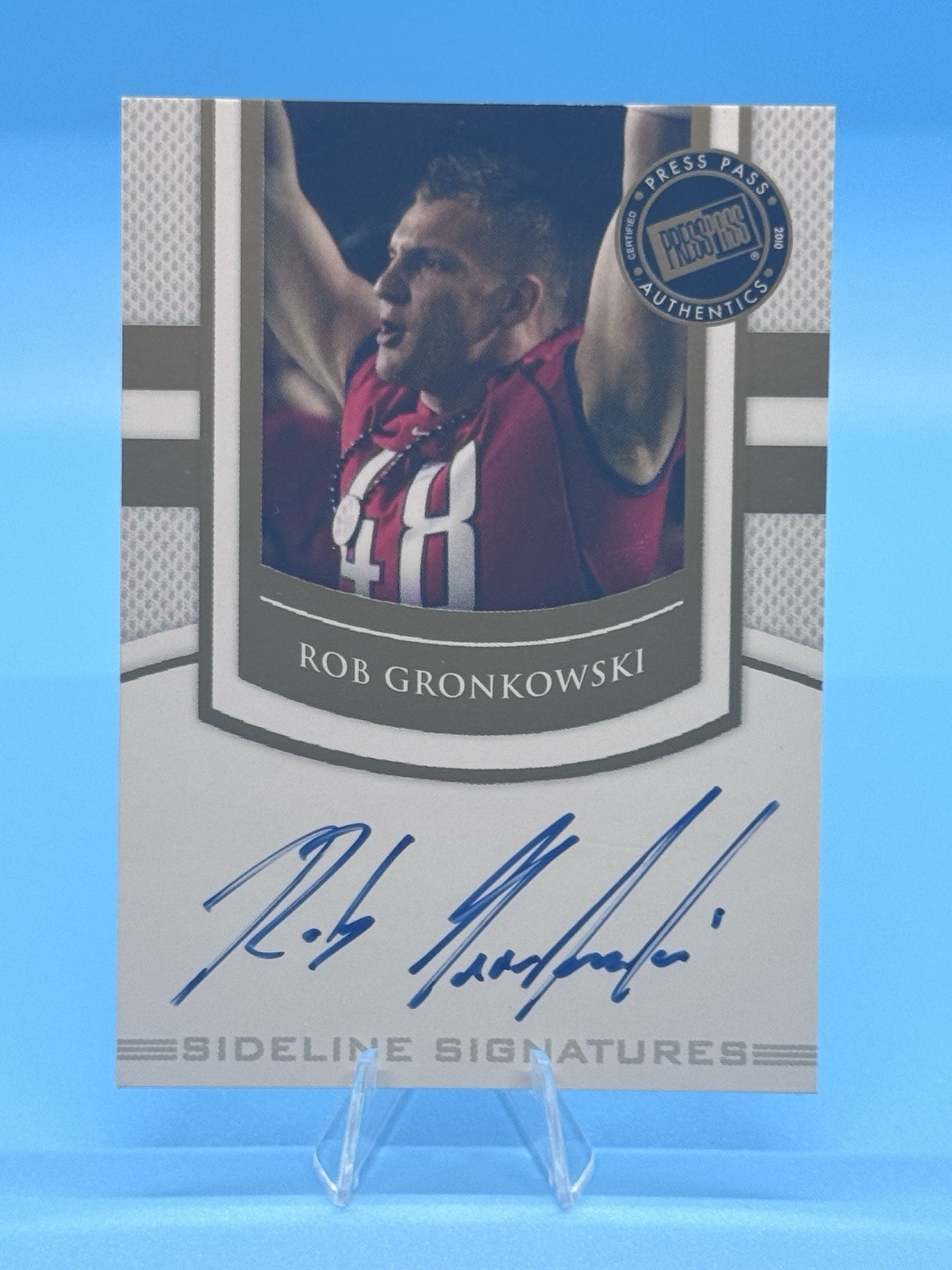 2010 Press Pass Portrait Edition - Sideline Signatures Rob Gronkowski # ...