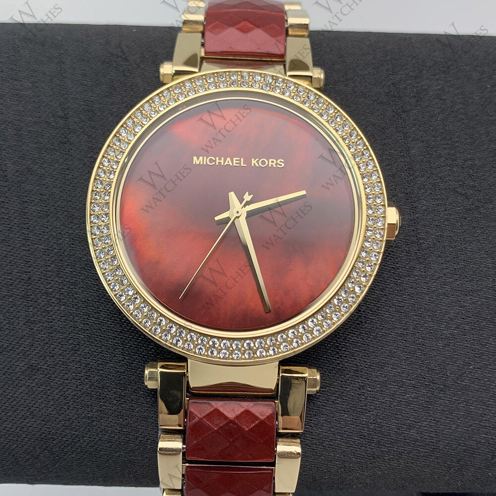 Michael Kors Parker Red Women Wristwatch MK6427 for sale online | eBay