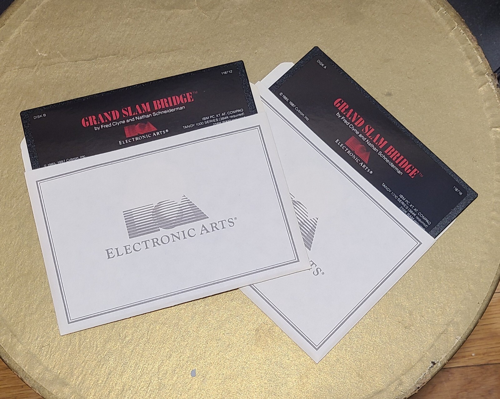 EA ELECTRONIC ARTS Grand Slam Bridge Game 5.25 Floppy Disk 1985 1987 ...