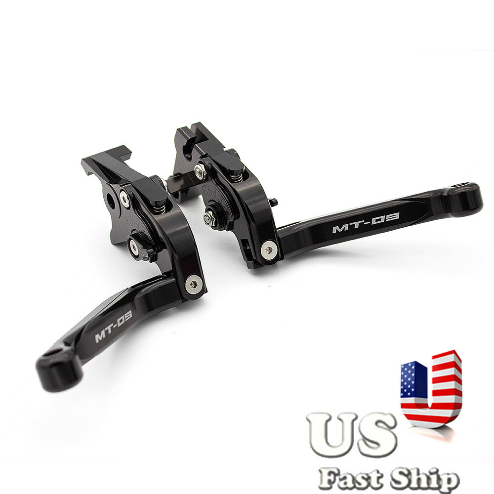 FXCNC Foldable&Extendable Clutch Brake Levers For FZ07/MT07 FZ09/MT09 ...