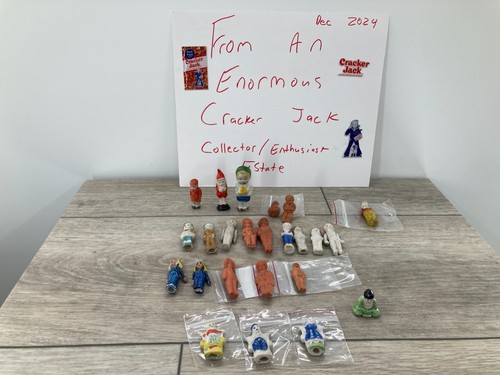 Vintage Cracker Jack Bisque Santa Doll Frozen Charlotte Toy Lot Charm ...
