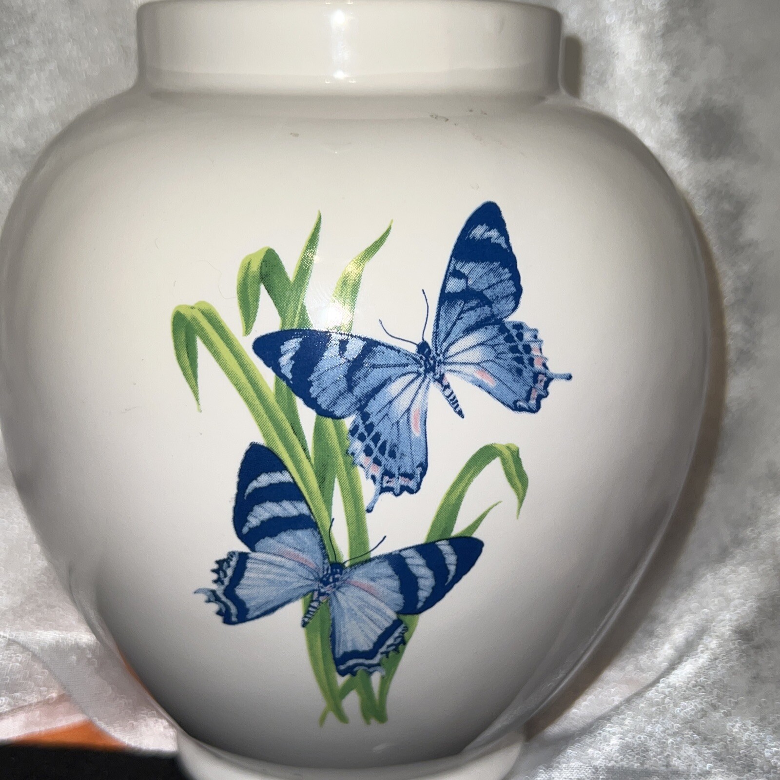 Butterfly spring planter Ginger Jar Vase Thailand 6" Tall | eBay