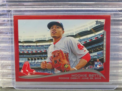 2014 Topps Update Mookie Betts Red Border Debut Rookie RC #US-301 Red ...