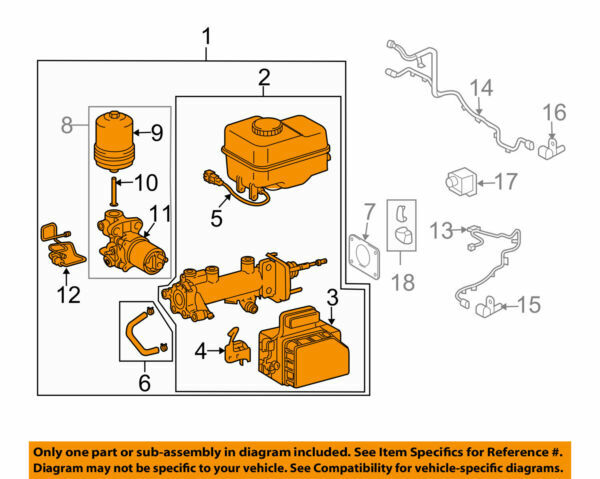 47050-60111 Toyota Brake booster assy, w/master cylinder 4705060111 ...