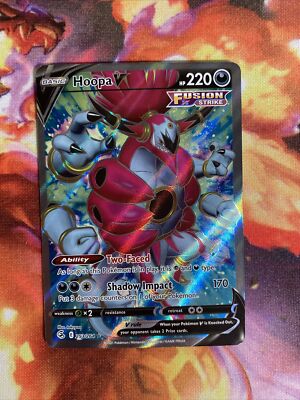 Pokemon Fusion Strike Hoopa V 253/264 Full Art Ultra Rare Pack Fresh NM ...