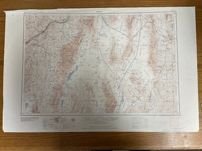 Vintage USGS Elko Nevada Utah 1958 Topographic Map 1:250000 | eBay