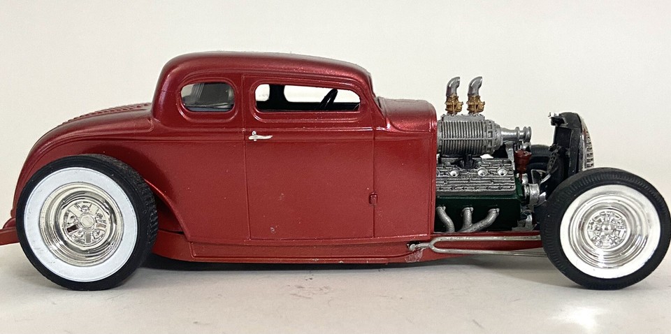 Resin Supercharged Ford Flathead engine for scale model cars, 1/24 1/25 ...