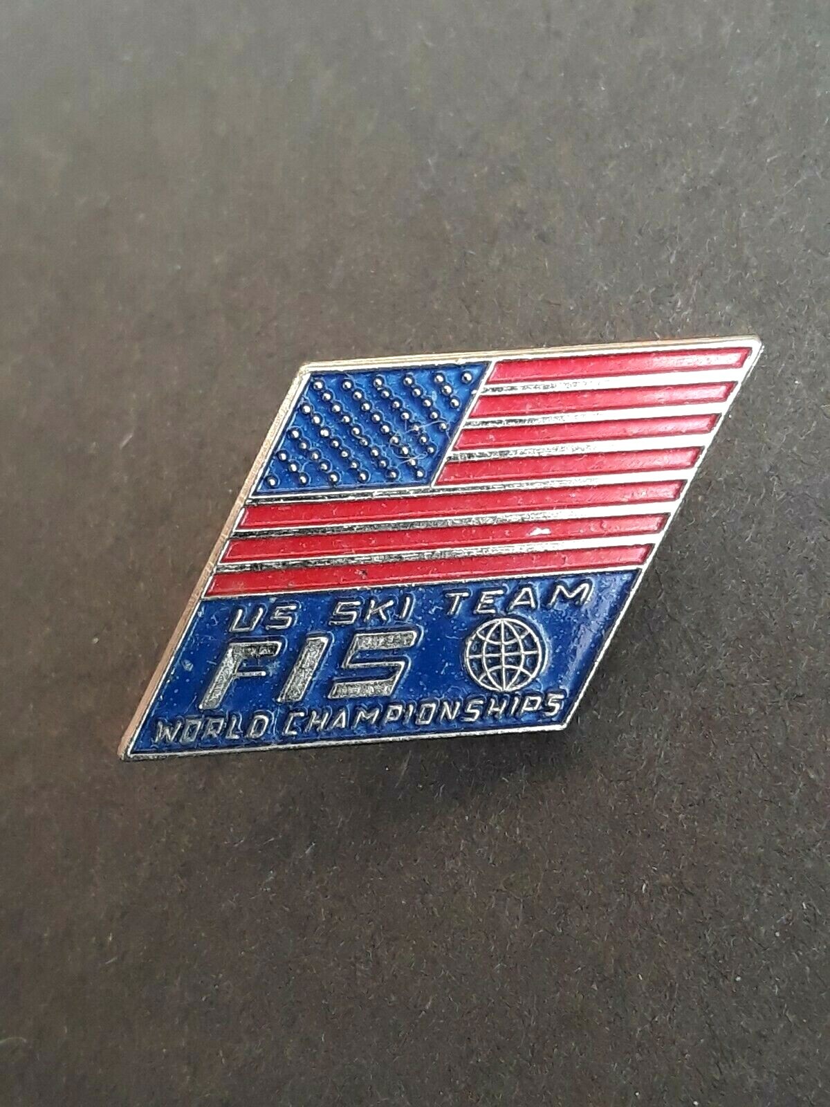 Vintage US Ski Team FIS World Championships Lapel Pin Badge | eBay